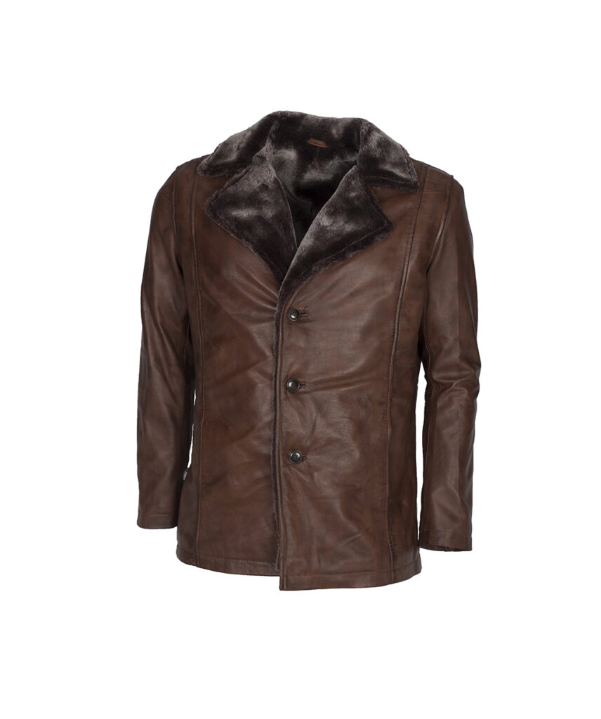 Brown X men Wolverine Hugh Jackman Leather Coat