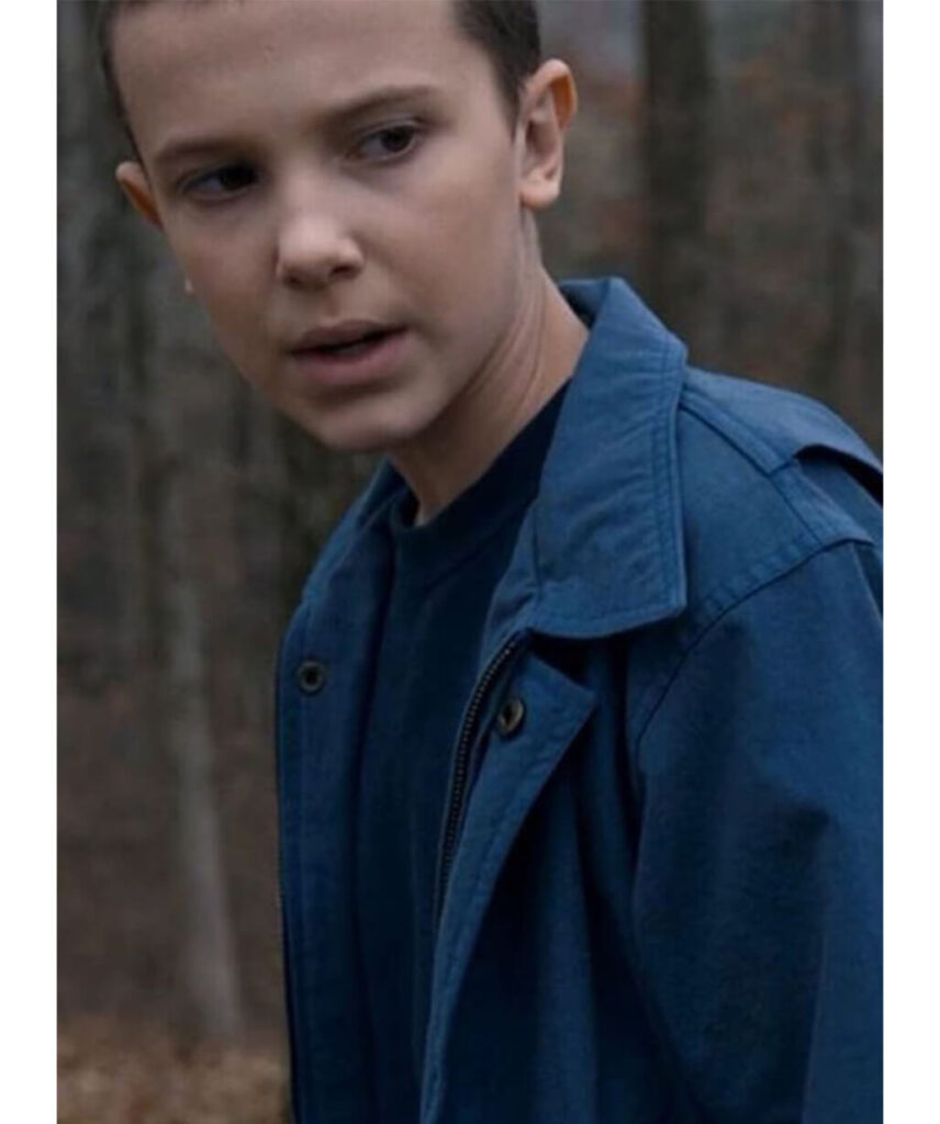 Millie Bobby Eleven Stranger Things Cotton Blue Jacket
