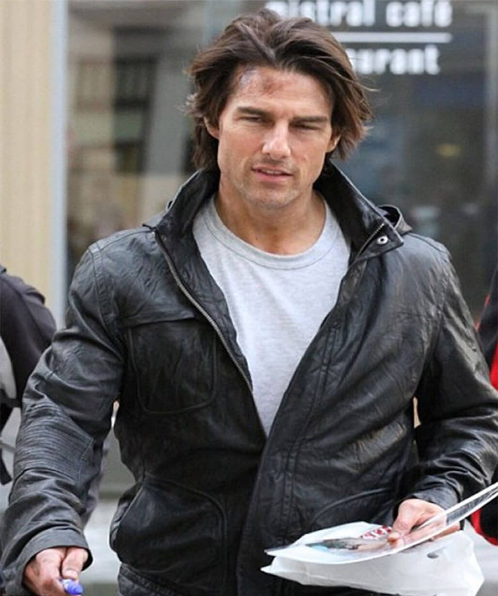 Mission Impossible Ghost Protocol Tom Cruise Leather Jacket