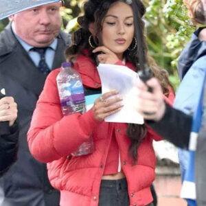 Brassic Erin Croft Red Puffer Jacket