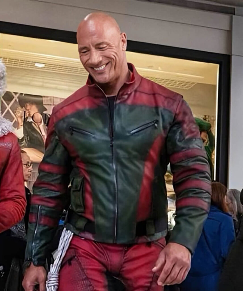 Dwayne Johnson Red One Leather Jacket