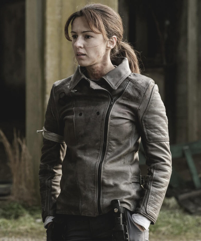 The Walking Dead World Beyond Huck Leather Jacket