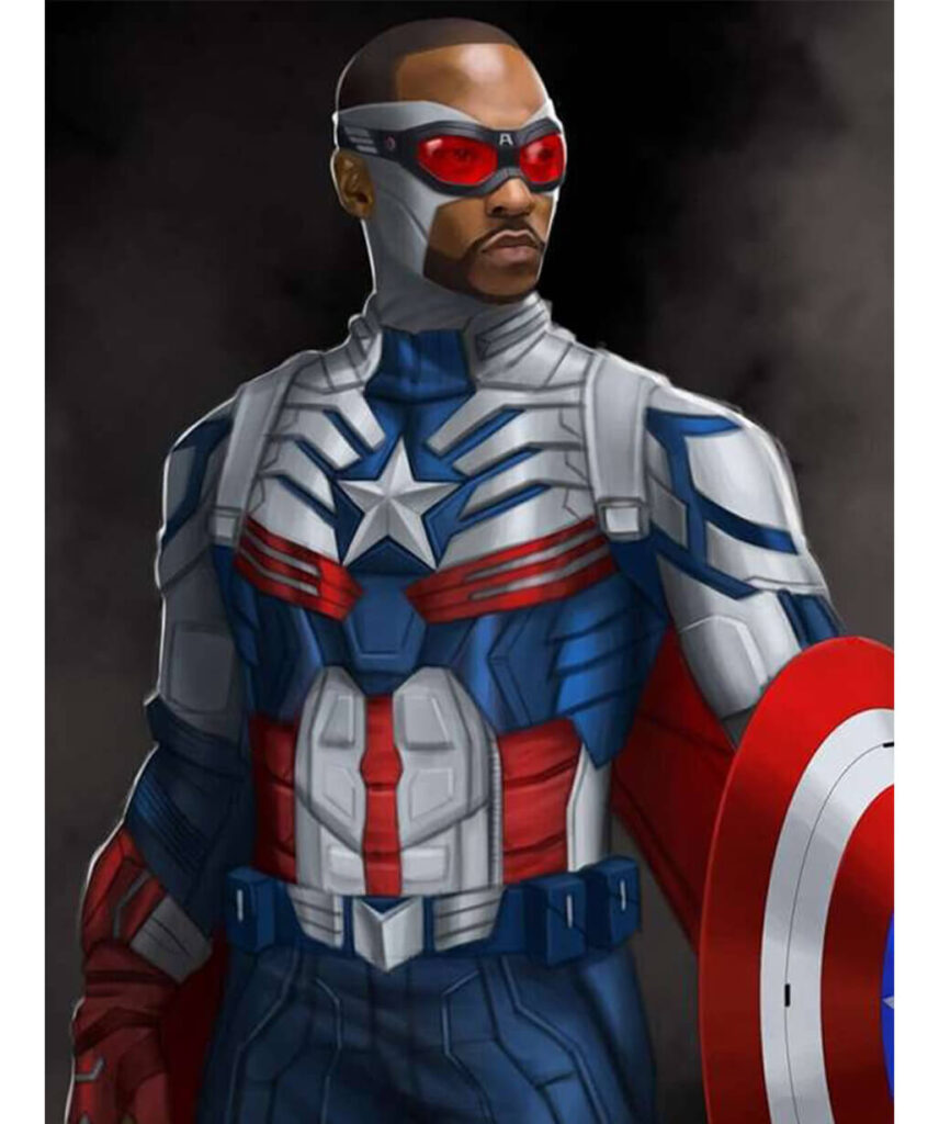 Captain America Brave New World 2025 Sam Wilson Costume Jacket